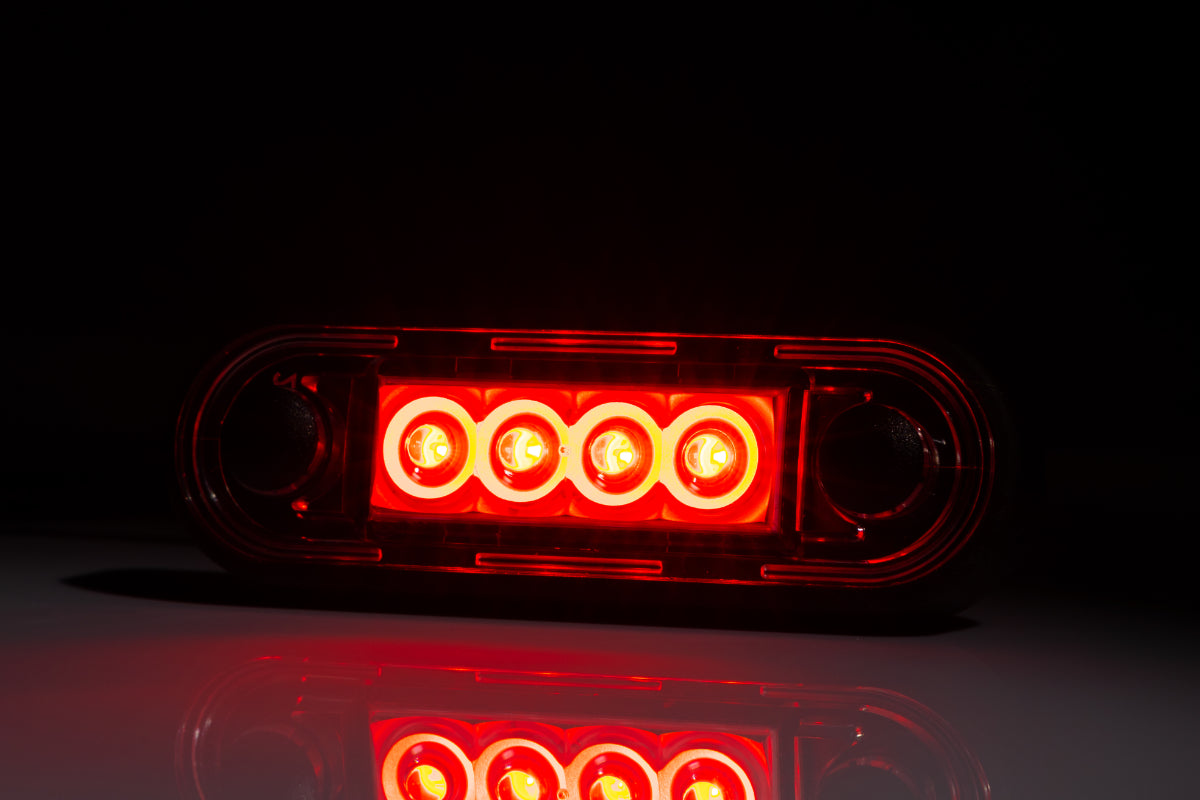 Markeringslys LED 4 Dioder Fristom - Rød – MDA TRUCK AS